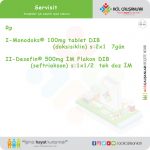 Servisit Reçetesi - Acil Çalışanları